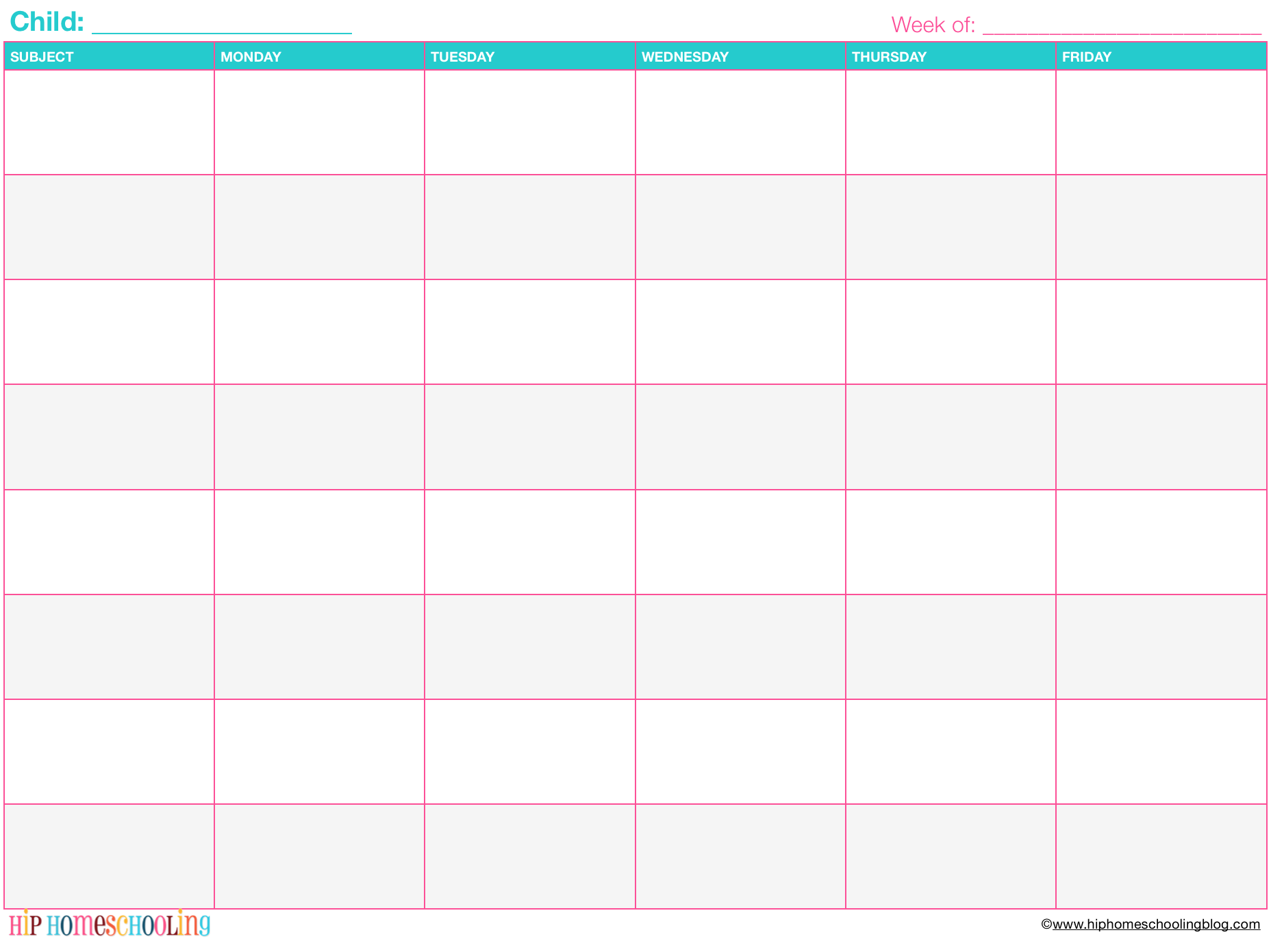 Free Homeschool Planner, Ocean Collage, and Link Up!