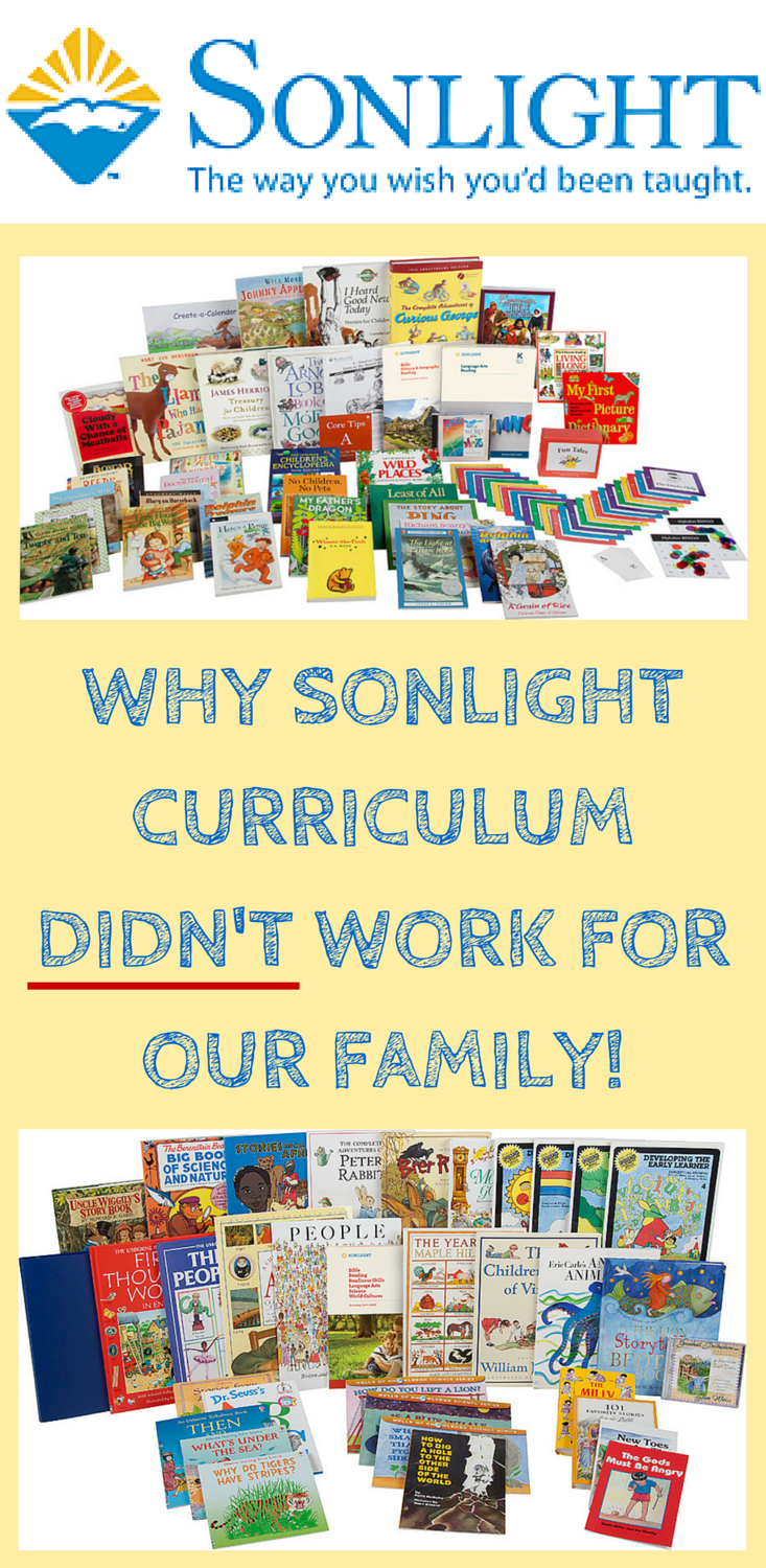 5 Reasons Sonlight Didn't Work for us!