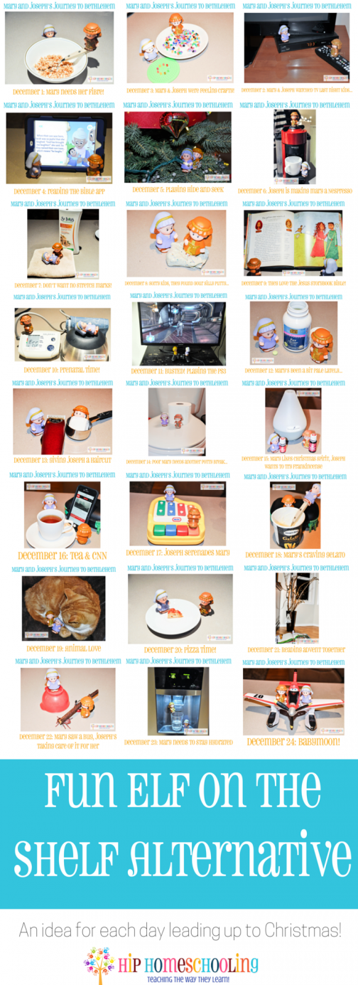 Elf on the shelf alternative: This is so cute!